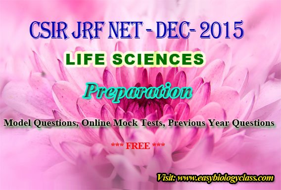 Net Life Sciences Dec 2016 Question Paper Easybiologyclass
