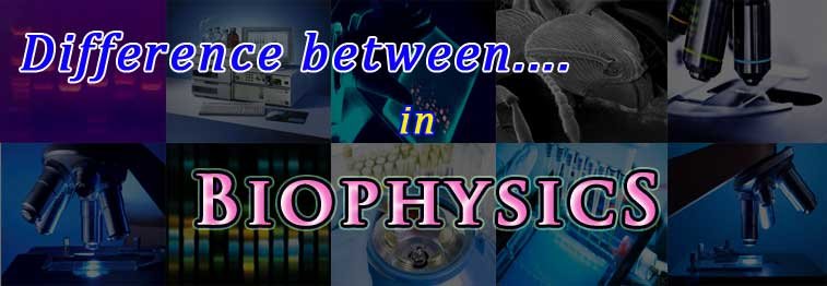Difference between… (Biophysics) | EasyBiologyClass