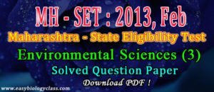 MH SET Previous Year Solved Question Papers | EasyBiologyClass