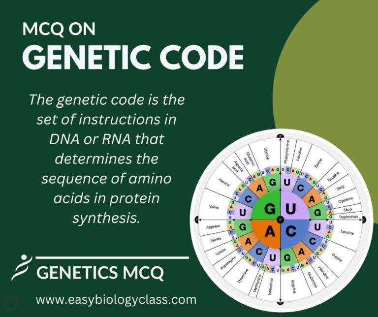 MCQ on Genetic Code | EasyBiologyClass